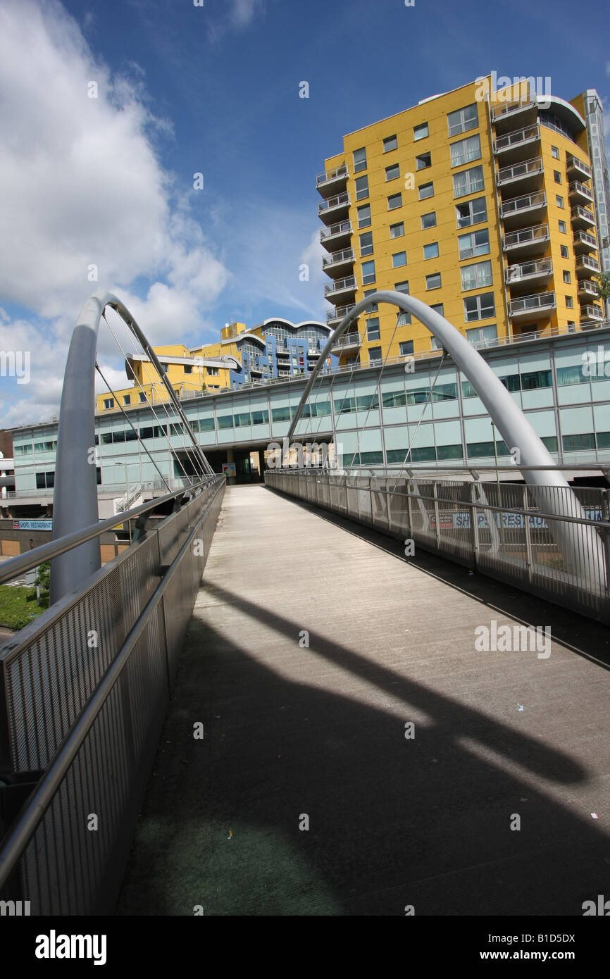 Pedestrian Bridge Basingstoke Stock Photo - Alamy