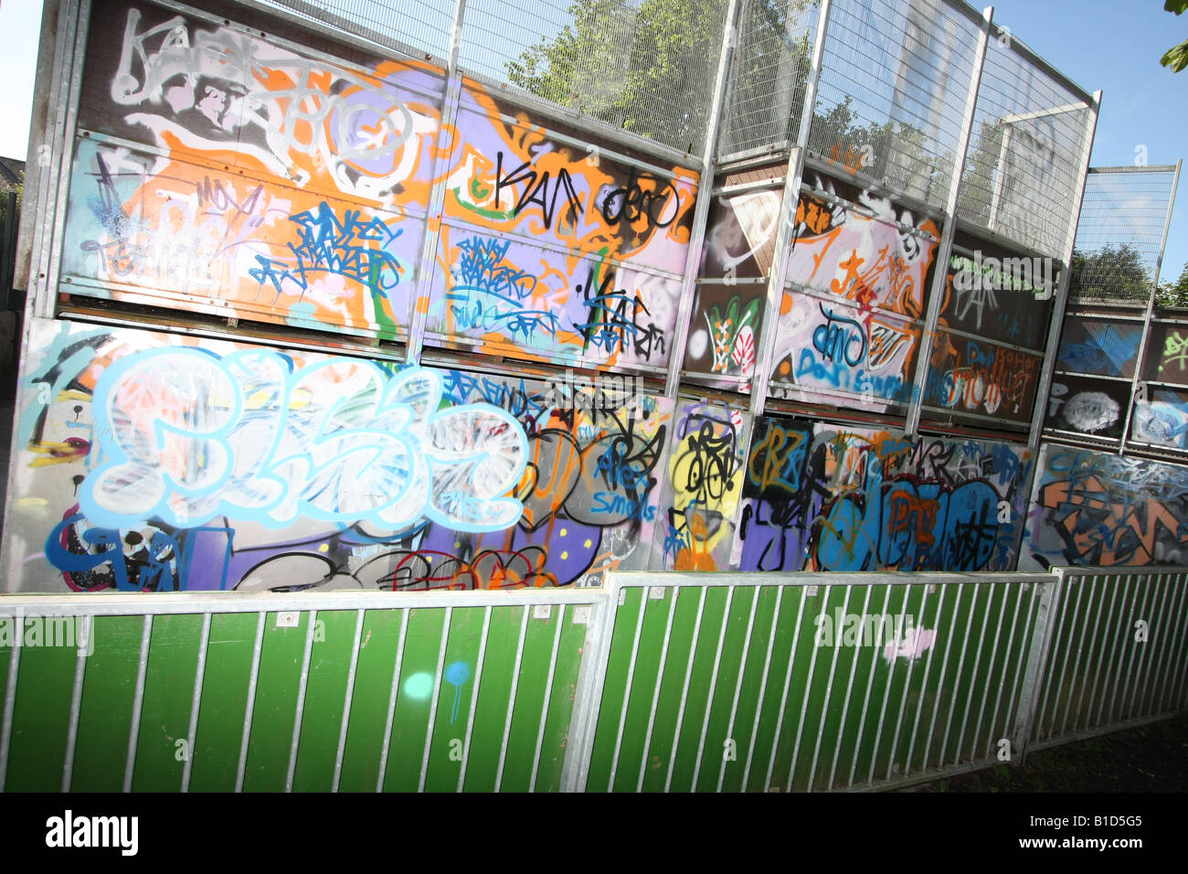 Skate Park Graffiti Stock Photo - Alamy