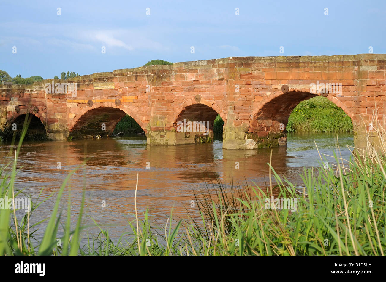 Eckington Bridge Pershore Worcestershire River Avon Stock Photo - Alamy
