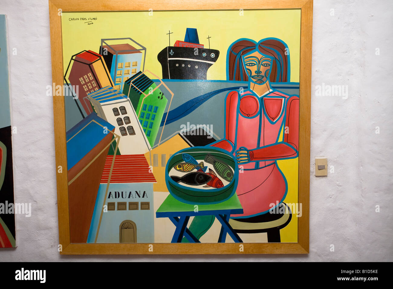 Painting of Carlos Paez Vilaro inside Casapueblo Hotel and Museum Punta ...