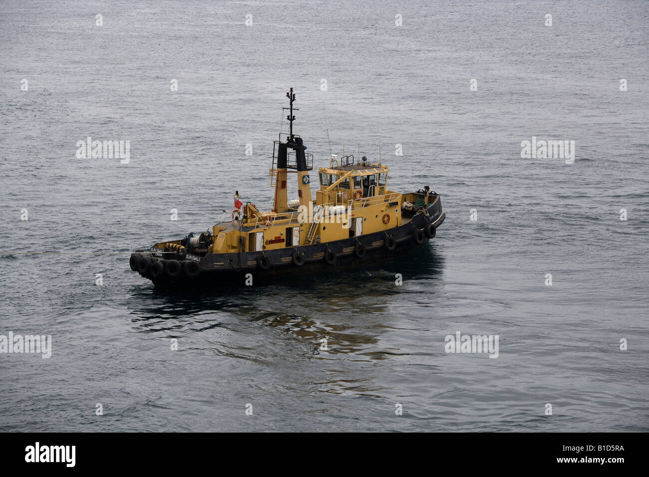 Sun Swale tug boat in Gibralter Stock Photo - Alamy