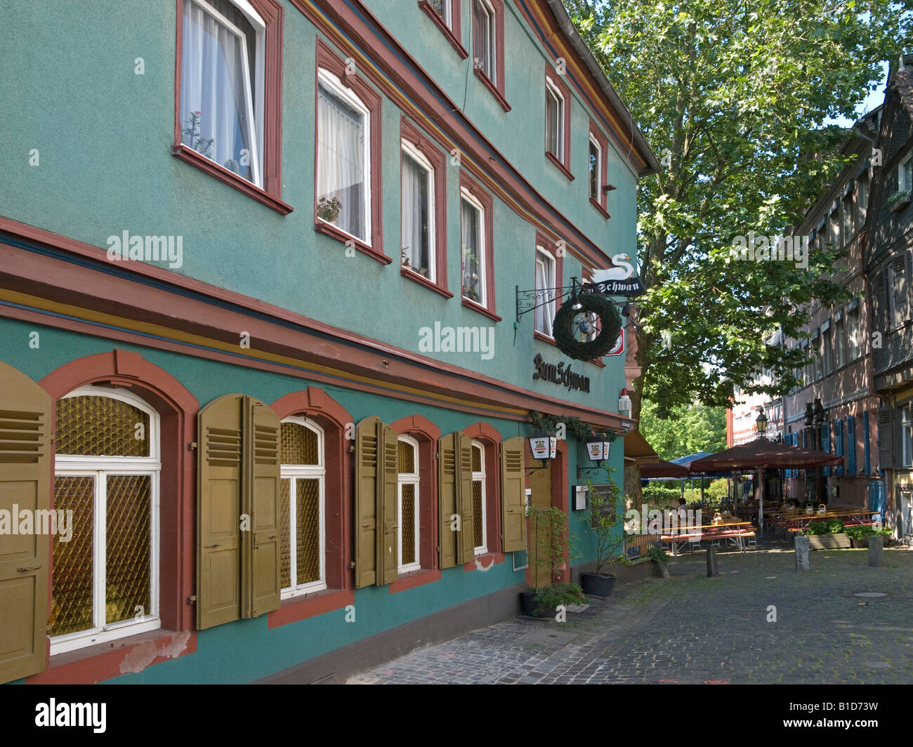 traditional inn old town of Höchst Frankfurt Höchst Hoechst in ...
