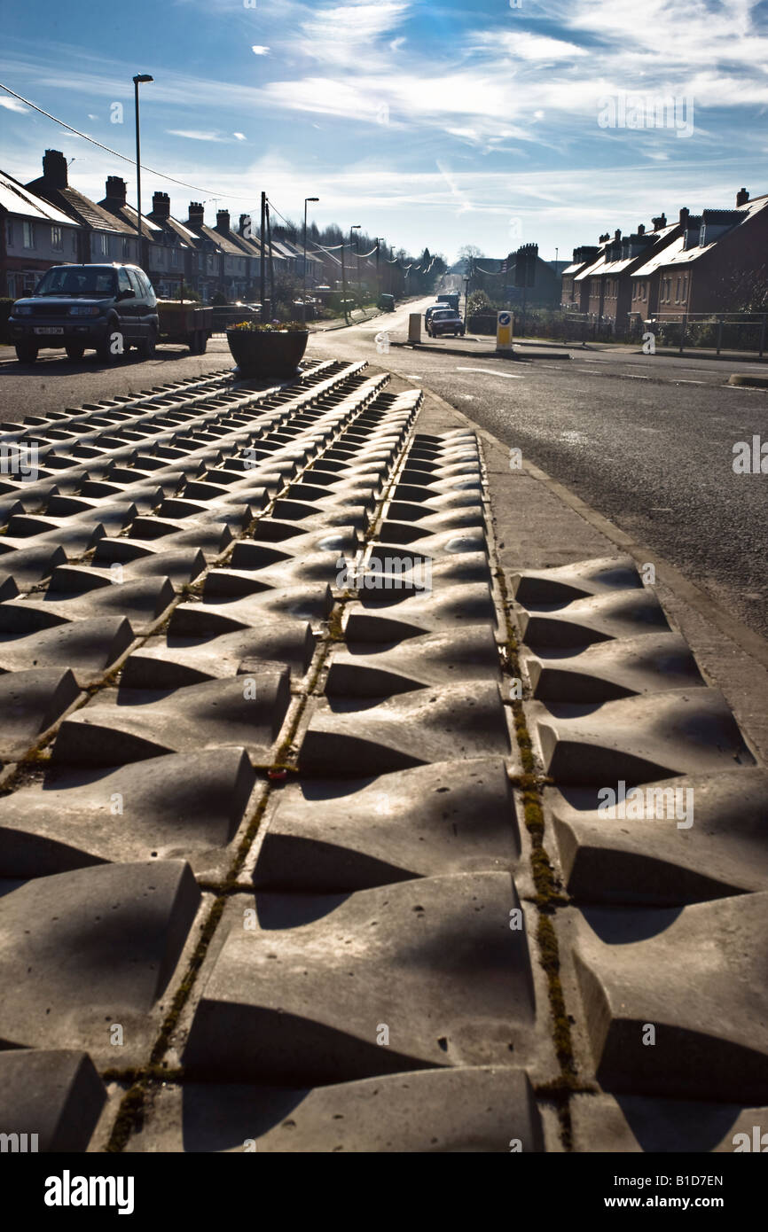 Pedestrian deterrent paving Stock Photo - Alamy