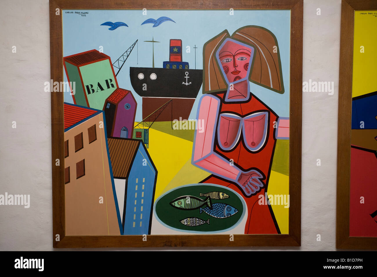 Painting of Carlos Paez Vilaro inside Casapueblo Hotel and Museum Punta ...