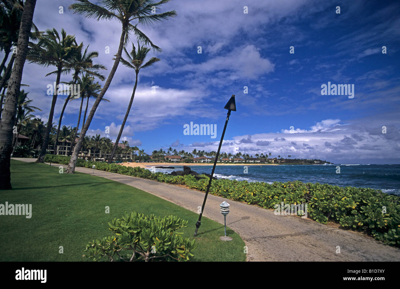 Sheraton Hotel, Poipu, Kauai, Hawaii Stock Photo - Alamy