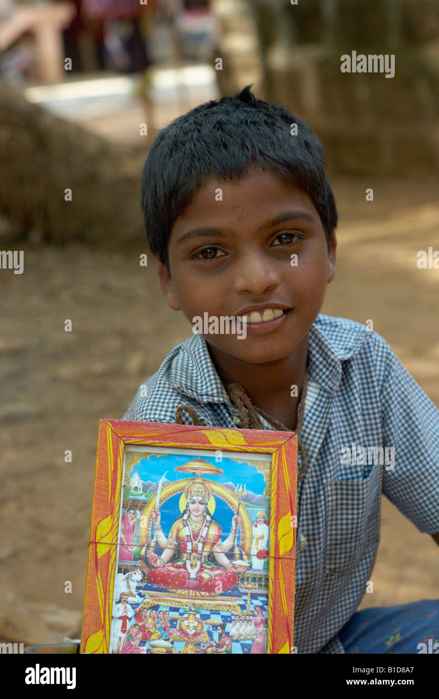 Goa street kid boy Stock Photo - Alamy