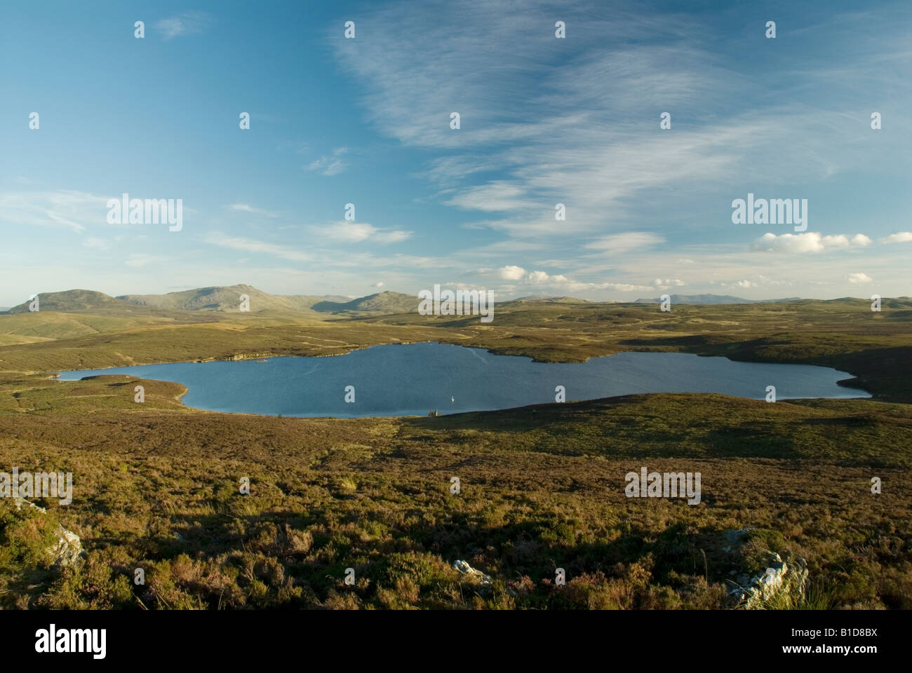 Llyn Conwy source of the River Conwy Migneint Conwy North Wales Stock ...
