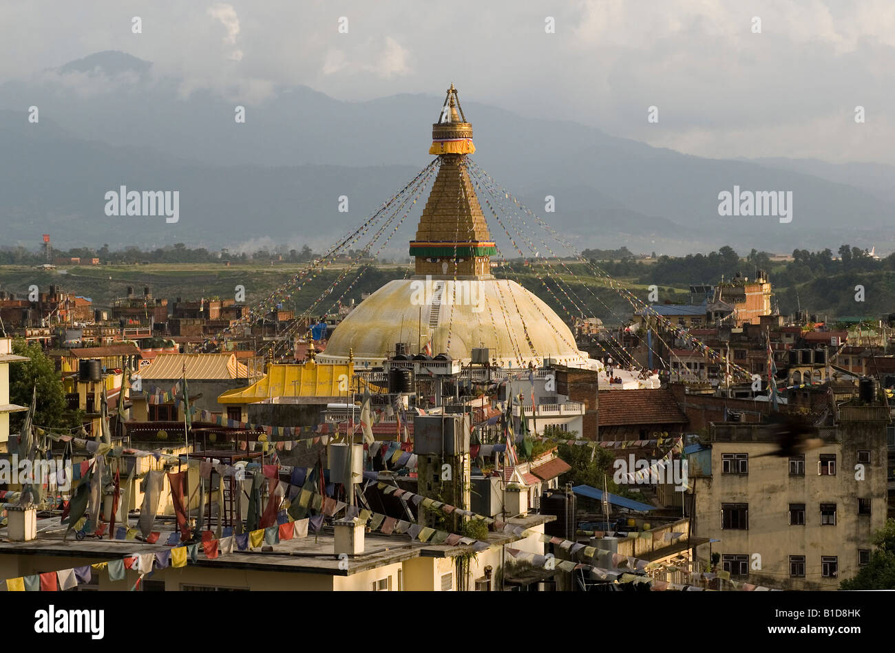 The Boudhanath Stupa, Kathmandu, Nepal Stock Photo - Alamy