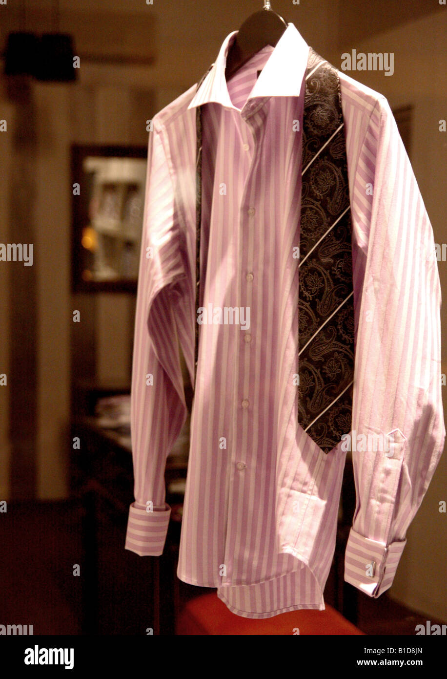 Shirt in window Stock Photo - Alamy