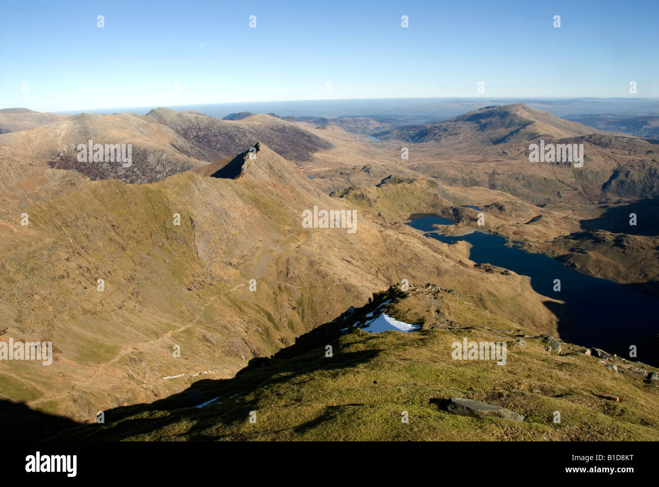 Crib Goch Ridge Snowdonia Stock Photo - Alamy