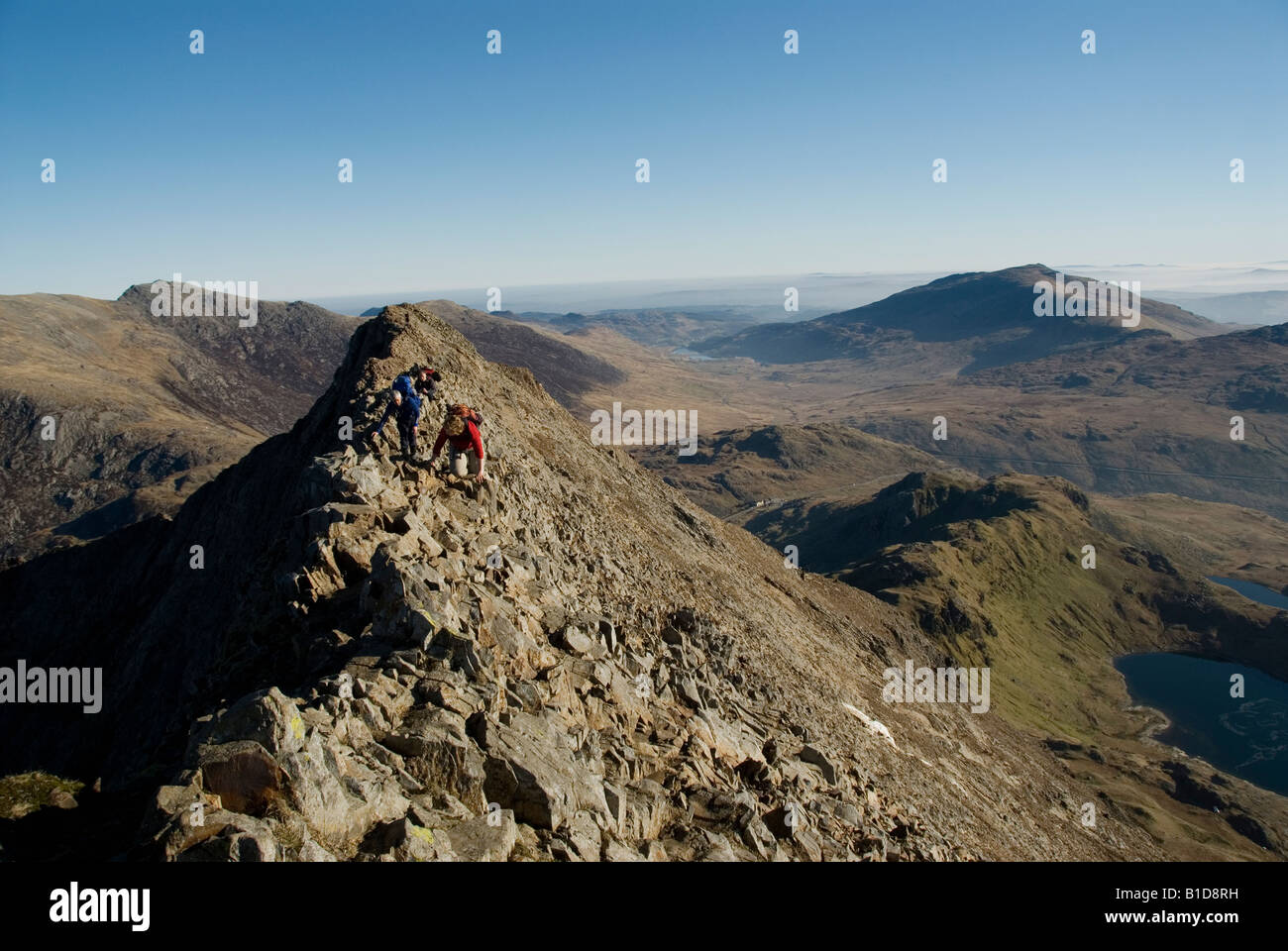 Crib goch route hi-res stock photography and images - Alamy