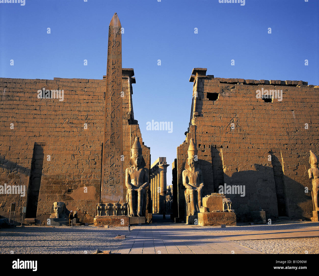 Pylon of Temple of Luxor, Egypt Stock Photo - Alamy
