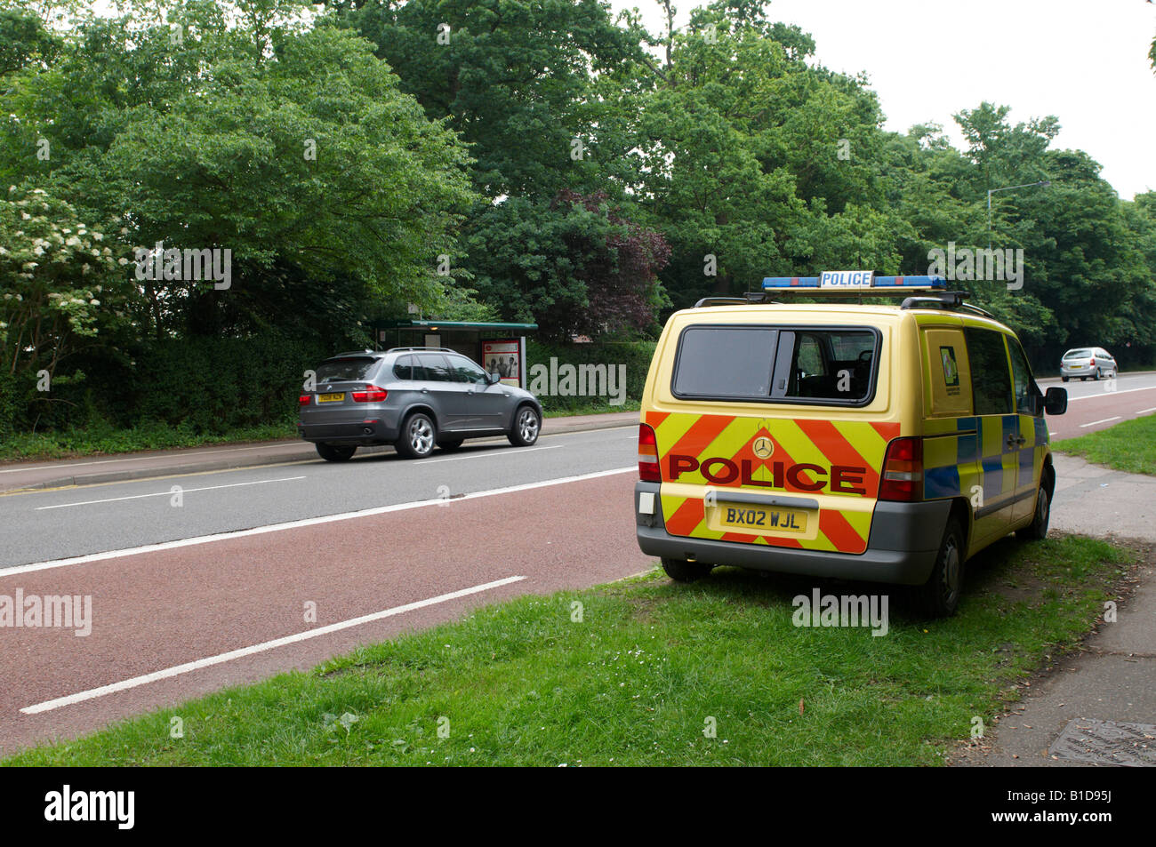 Police mobile safety camera speed trap Cambridge Stock Photo - Alamy