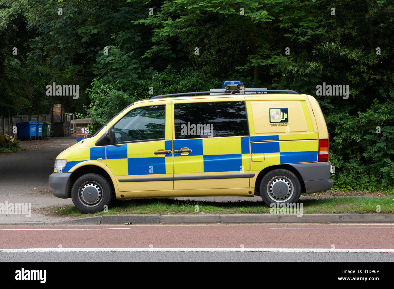 Police mobile safety camera speed trap Cambridge Stock Photo - Alamy