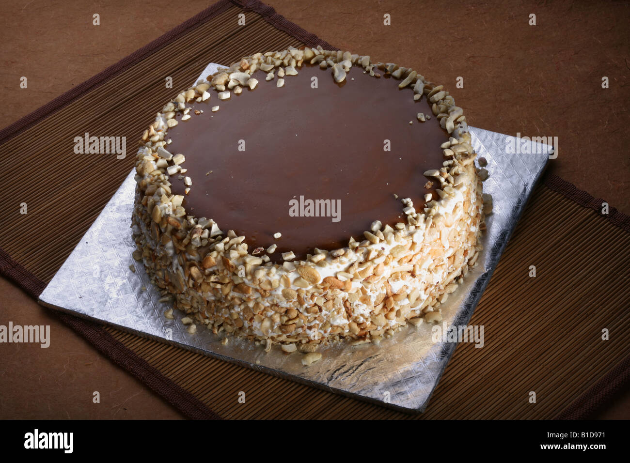 brown cake on brown surface Stock Photo - Alamy