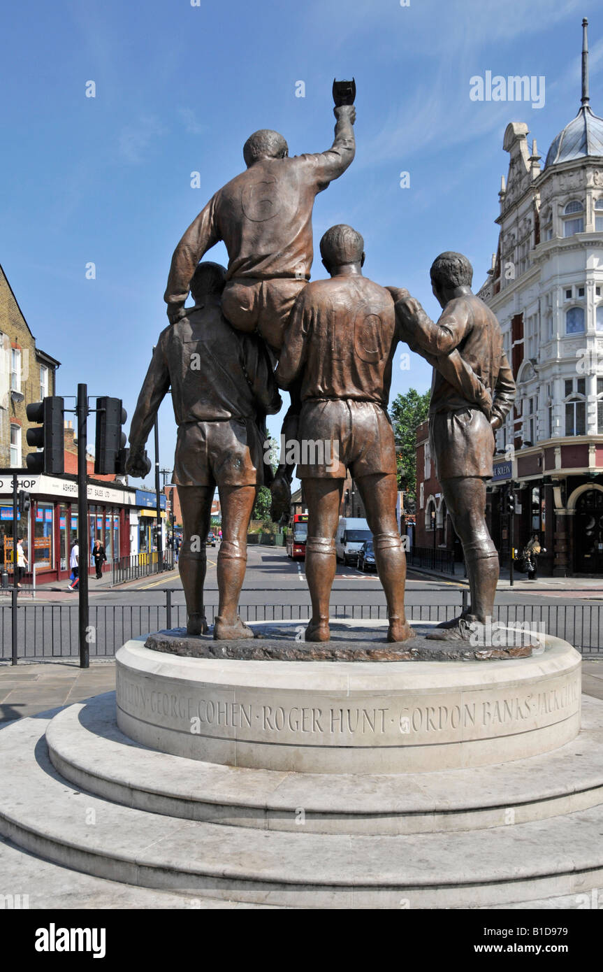 Upton Park close to West Ham United football statdium statue of Bobby ...