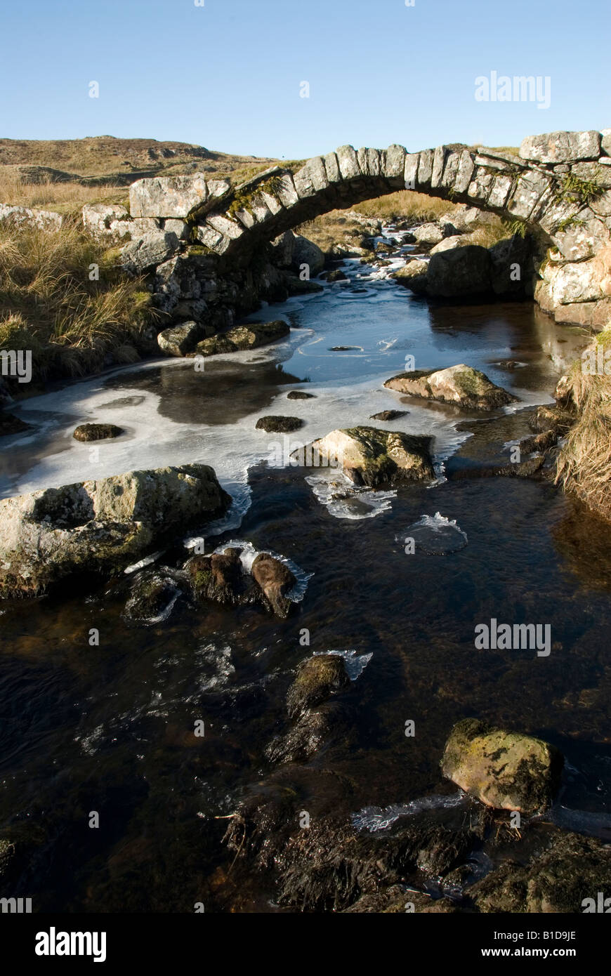 Old Stone Bridge over River Snowdonia Stock Photo - Alamy