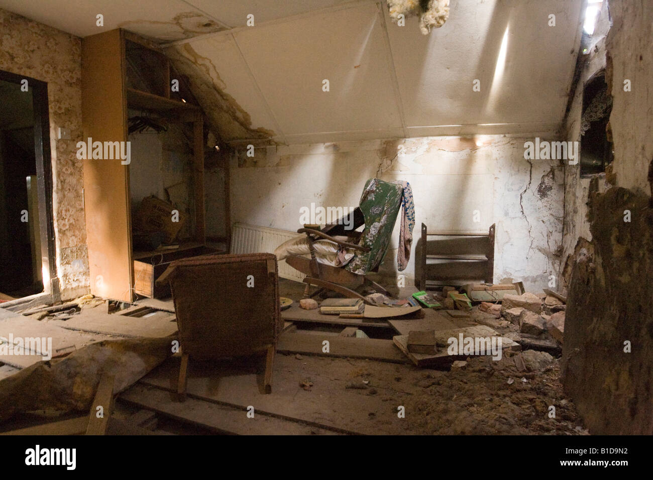 inside derelict house / cottage Stock Photo - Alamy