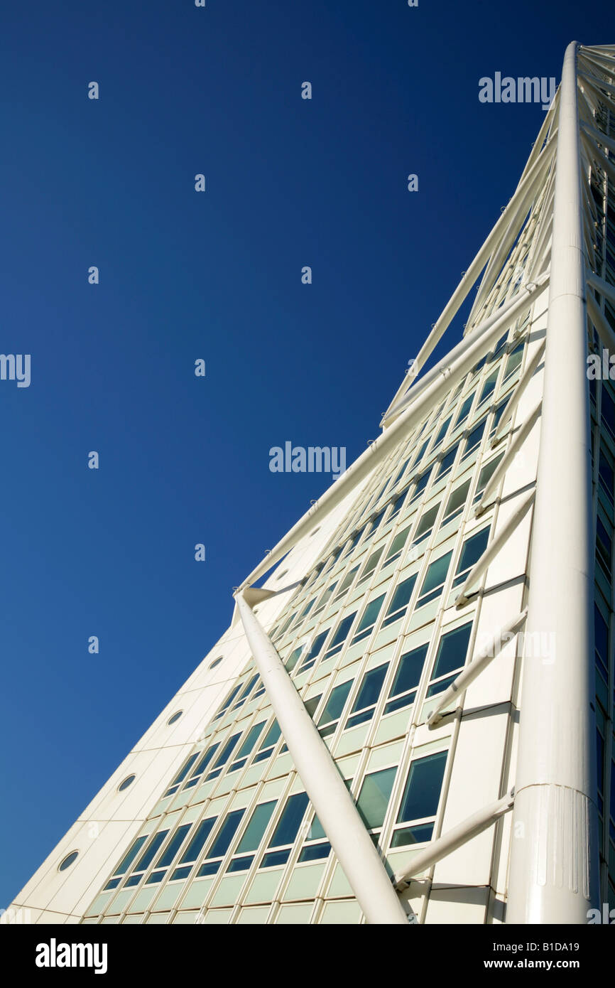 Detail of the "Turning Torso" building in Malmo, Sweden, designed by ...