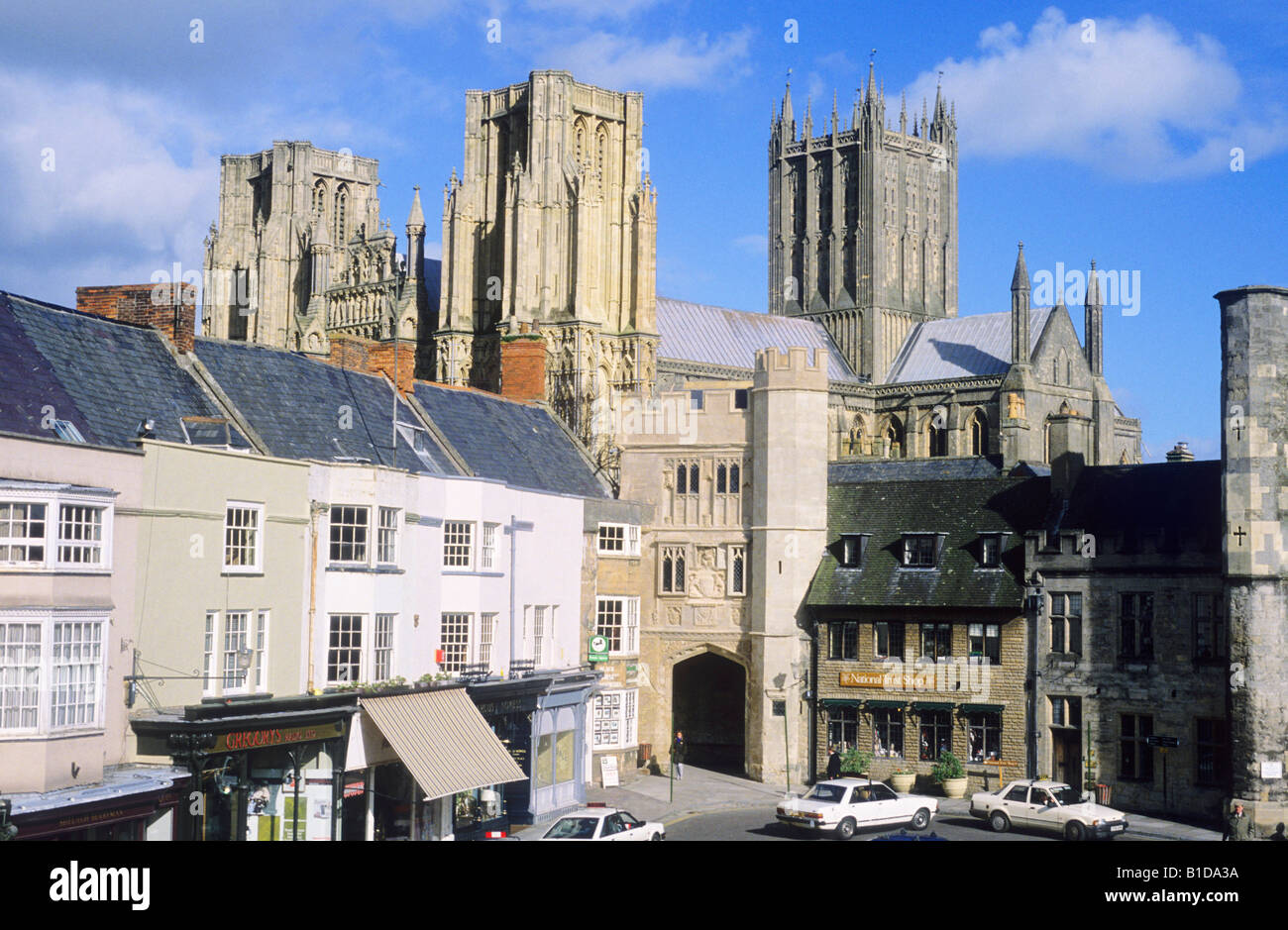 Wells Cathedral Gatehouse Market Square Somerset England UK English ...