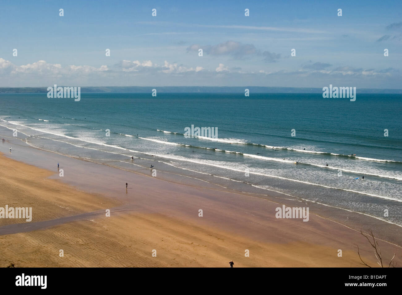 Saunton Sands beach and surf, Saunton, North Devon Stock Photo - Alamy