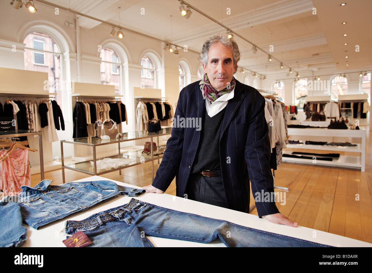 Portrait of Neil Prosser in his Flannels store Leeds UK Stock Photo - Alamy