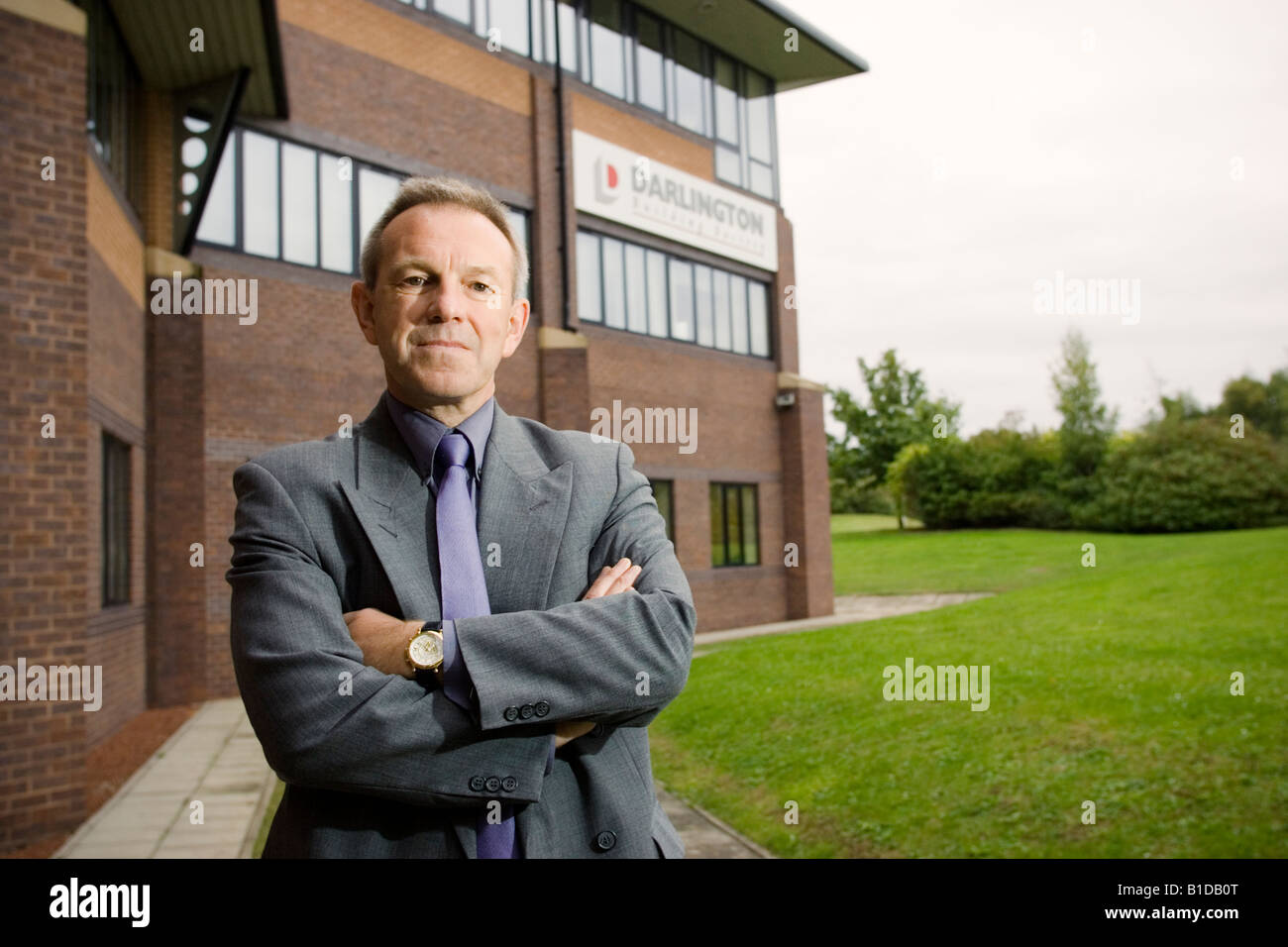 Portrait of Peter Rowley CEO of the "Darlington Building Society Stock ...