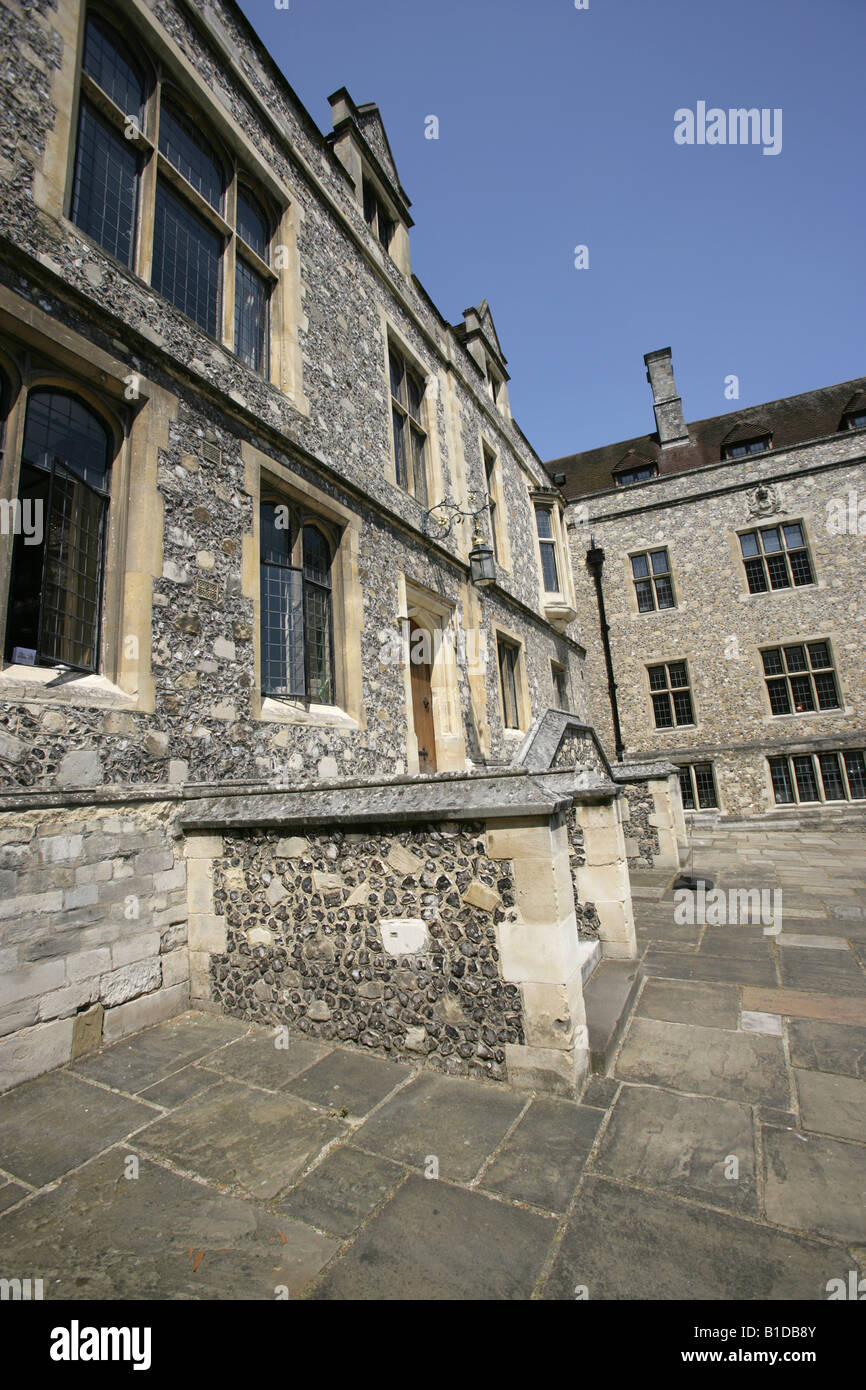 City of Winchester, England. Part of Winchester Castle surviving ...