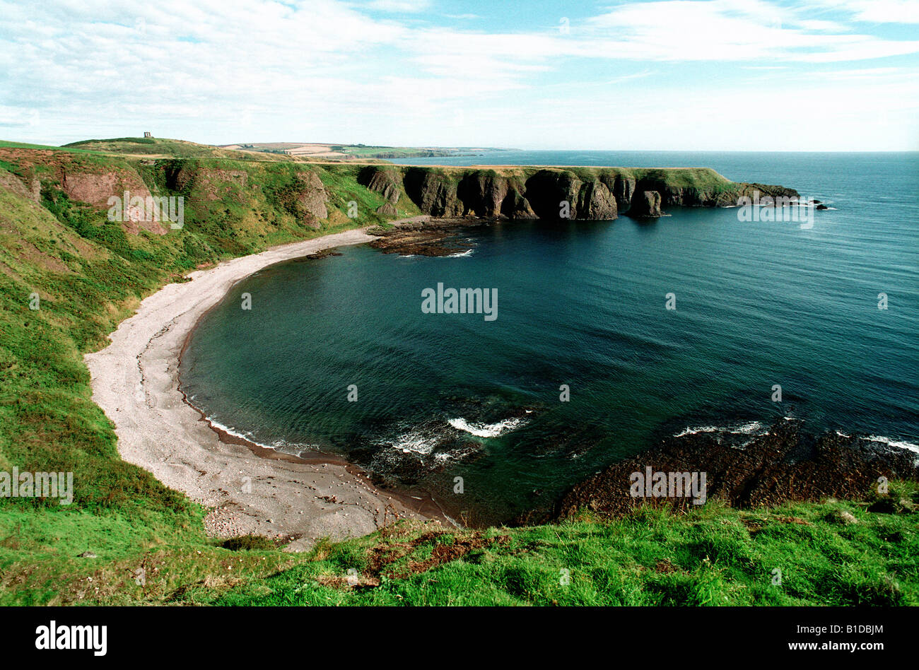 Coastal landscape of Stonehaven, Scotland Stock Photo - Alamy