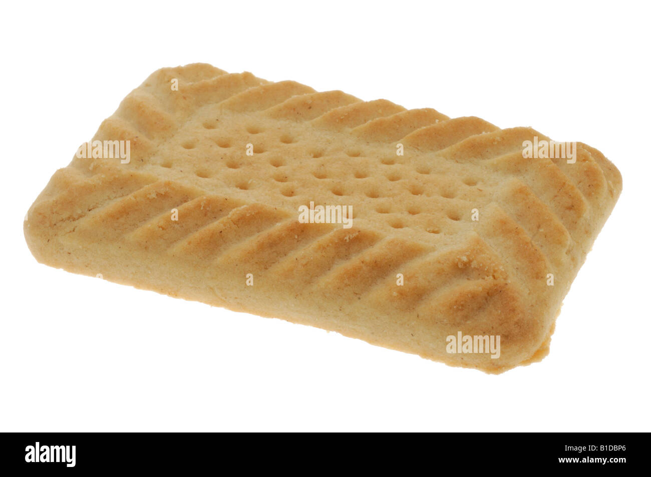 Shortbread Biscuit on a white background Stock Photo - Alamy