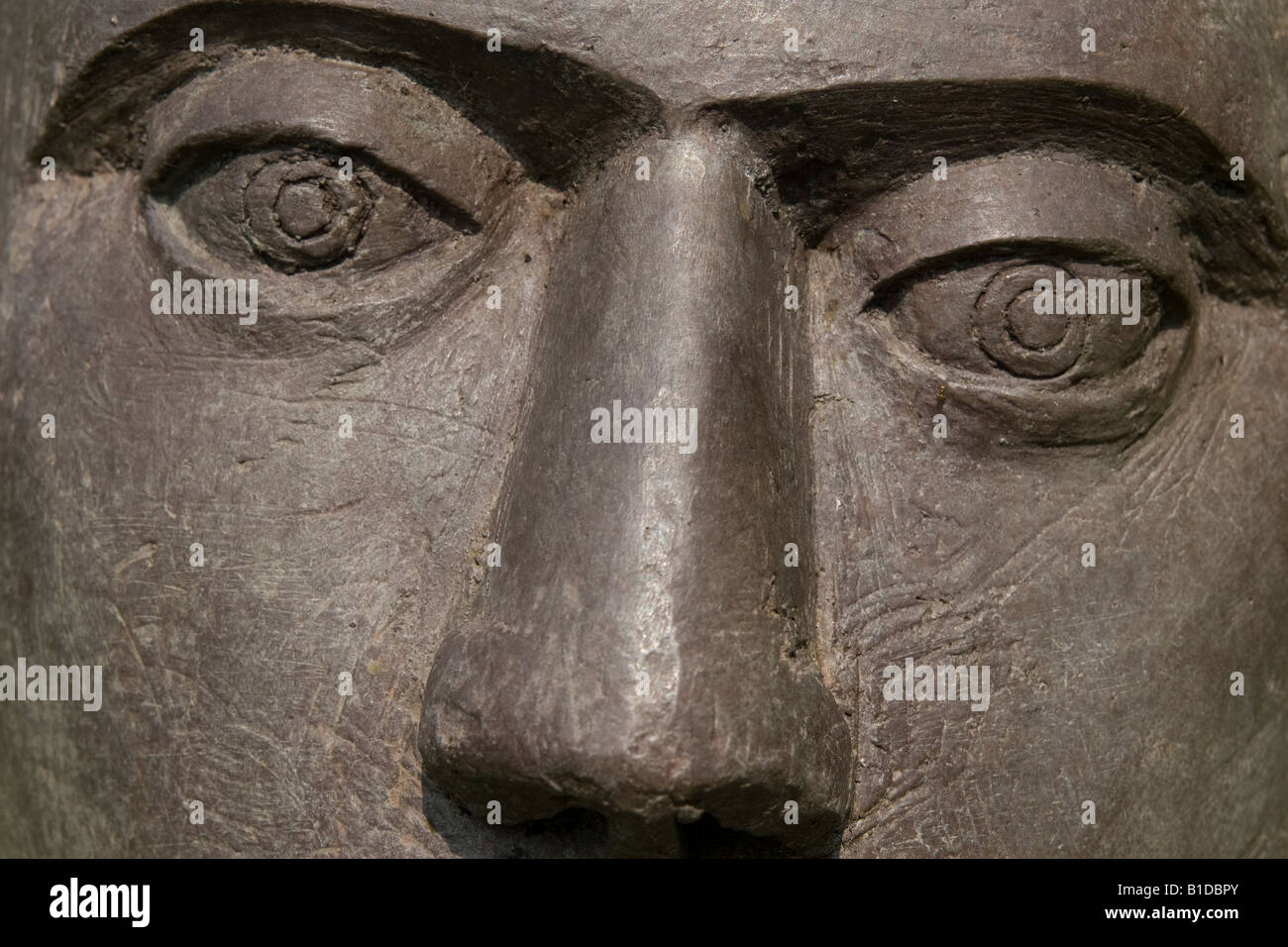 Close-up of man's eyes in sculpture Stock Photo - Alamy