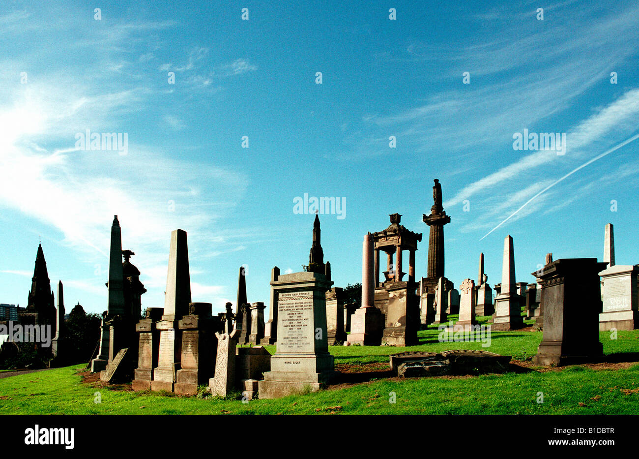 The Western Necropolis, Glasgow, Great Britain Stock Photo - Alamy