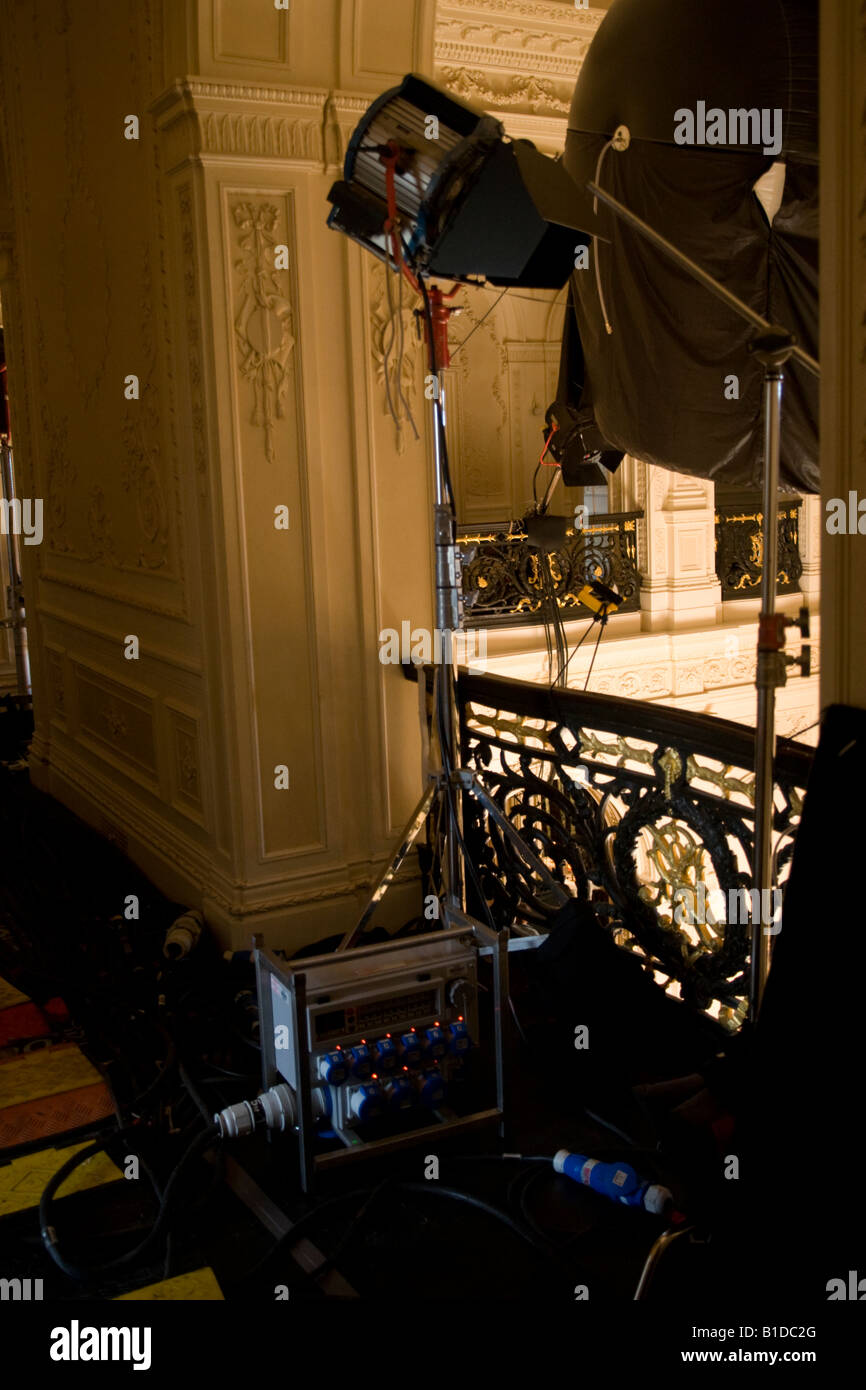 Film Lights on Film Set Stock Photo - Alamy