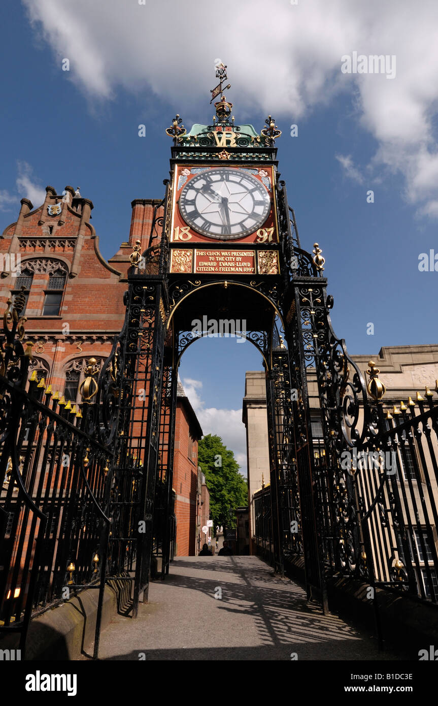 Eastgate Clock Chester City centre Stock Photo - Alamy