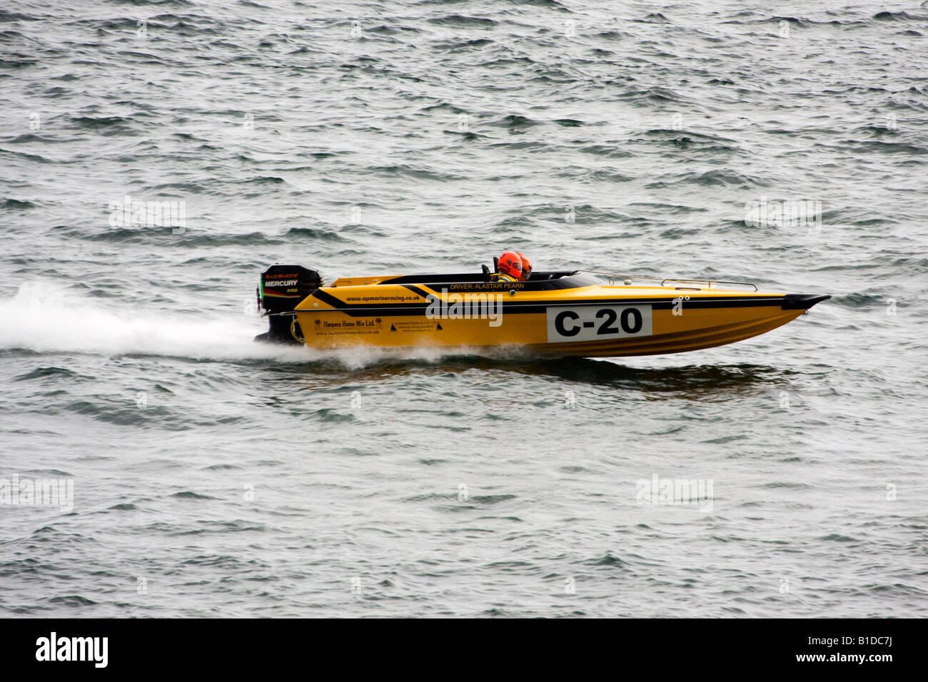 Formula one racing boats in Plymouth Sound 2008 Stock Photo - Alamy