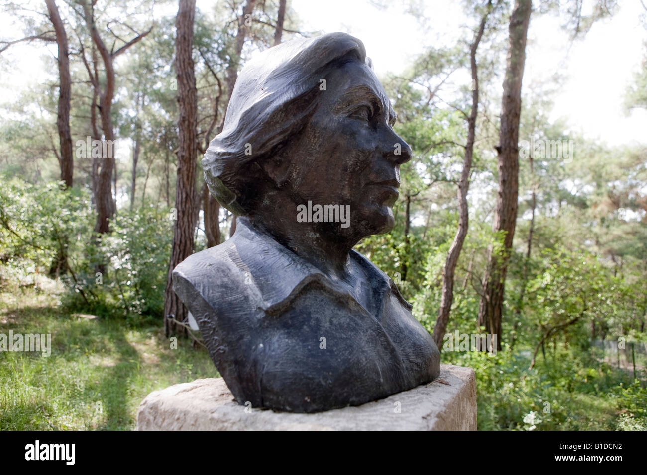 Bust of Prof Dr Halet Cambel excavator of the Late Hittite fortress of ...