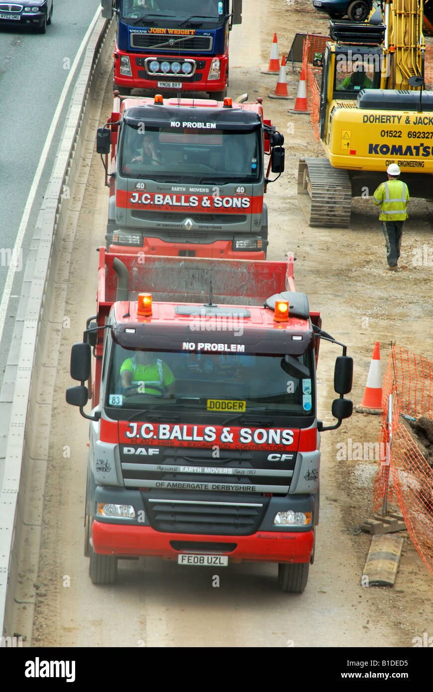 Maintenance Vehicle's Motorway England Stock Photo - Alamy