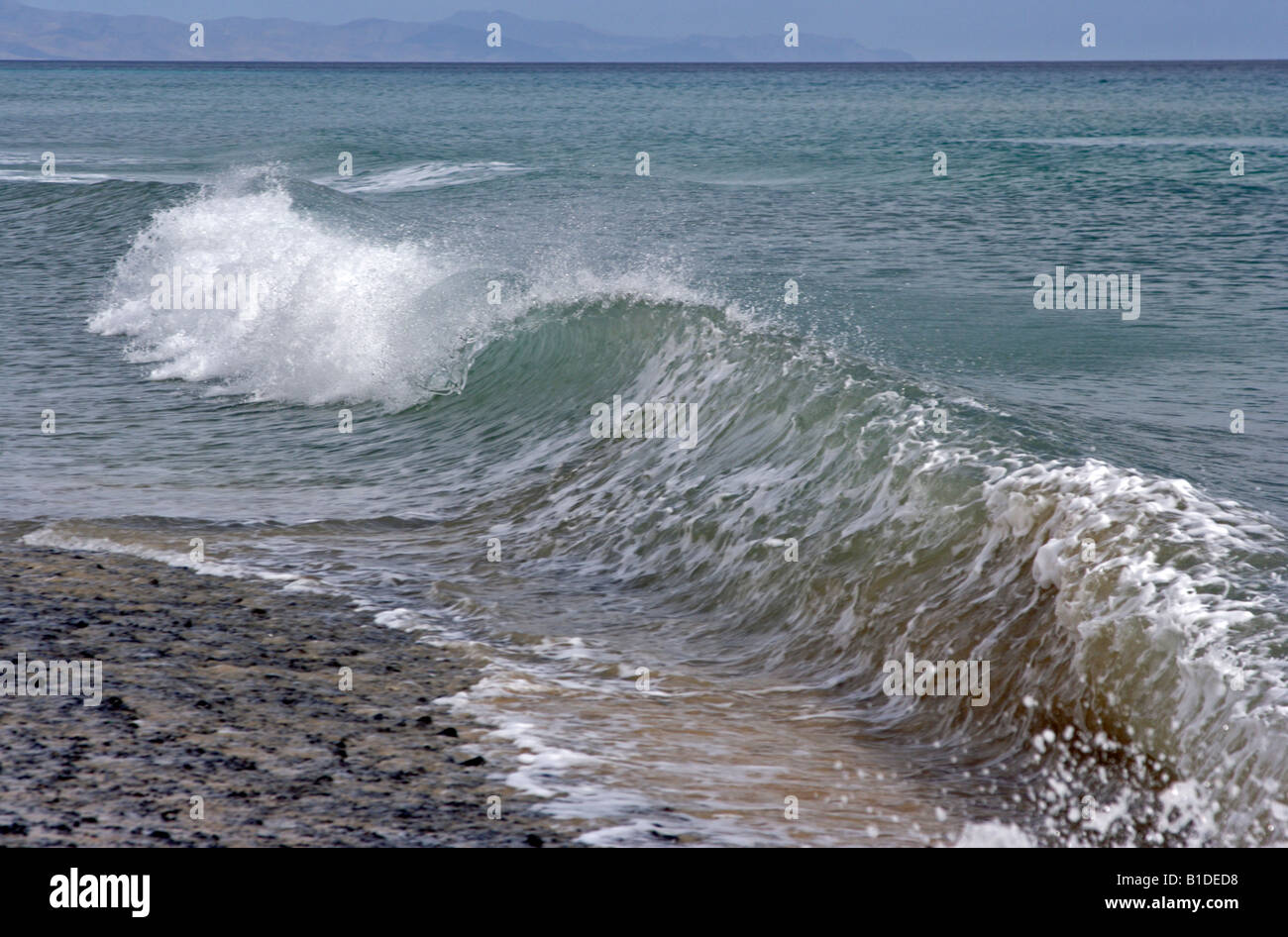 A windy day at the beach Stock Photo - Alamy