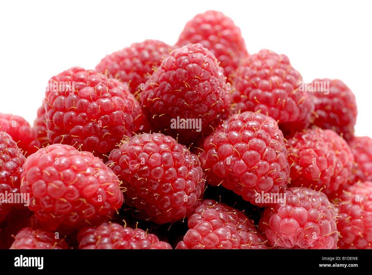 Mound of Raspberries Stock Photo - Alamy