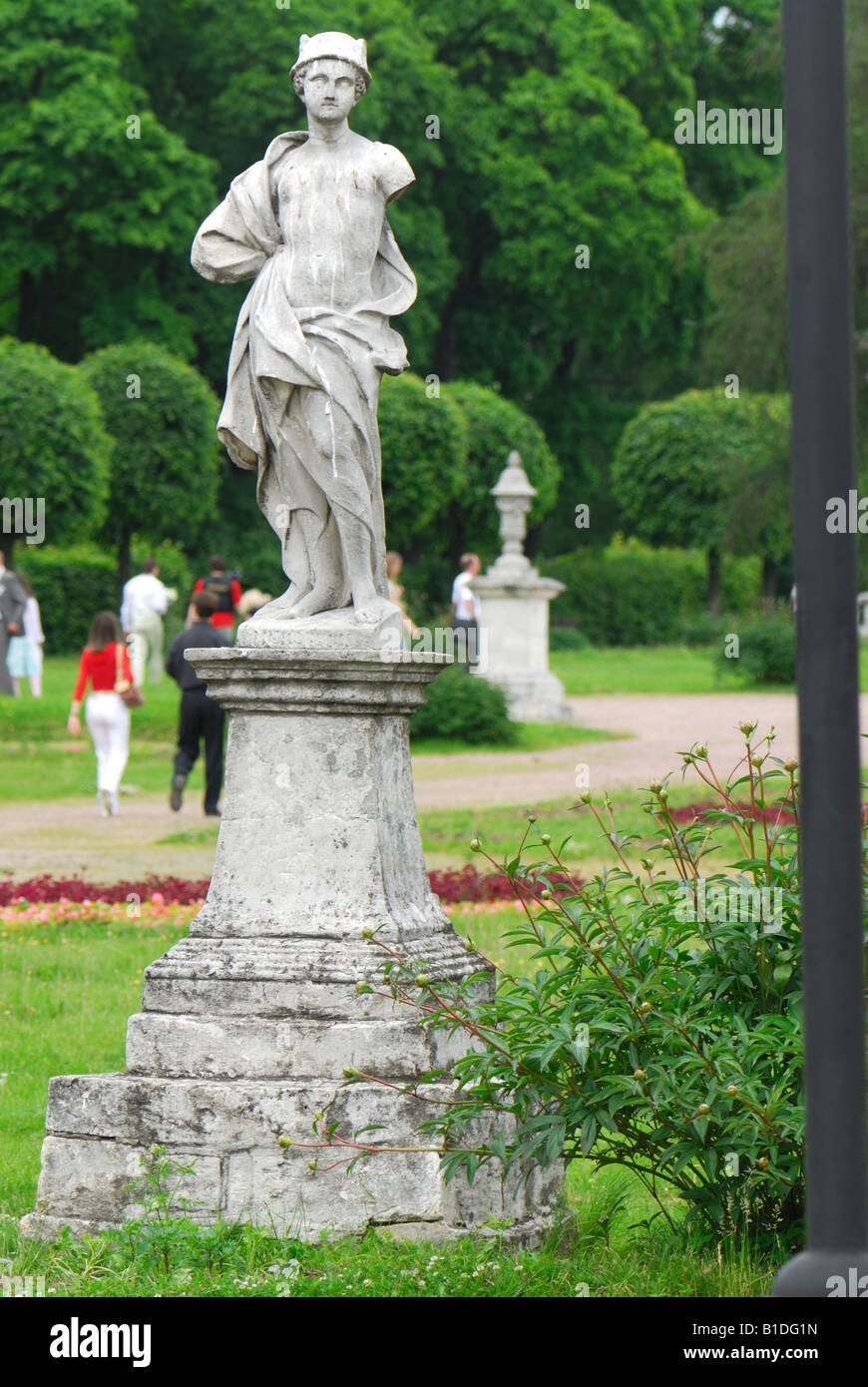 An ancient statue in Kuskovo park. Moscow, Russia Stock Photo - Alamy