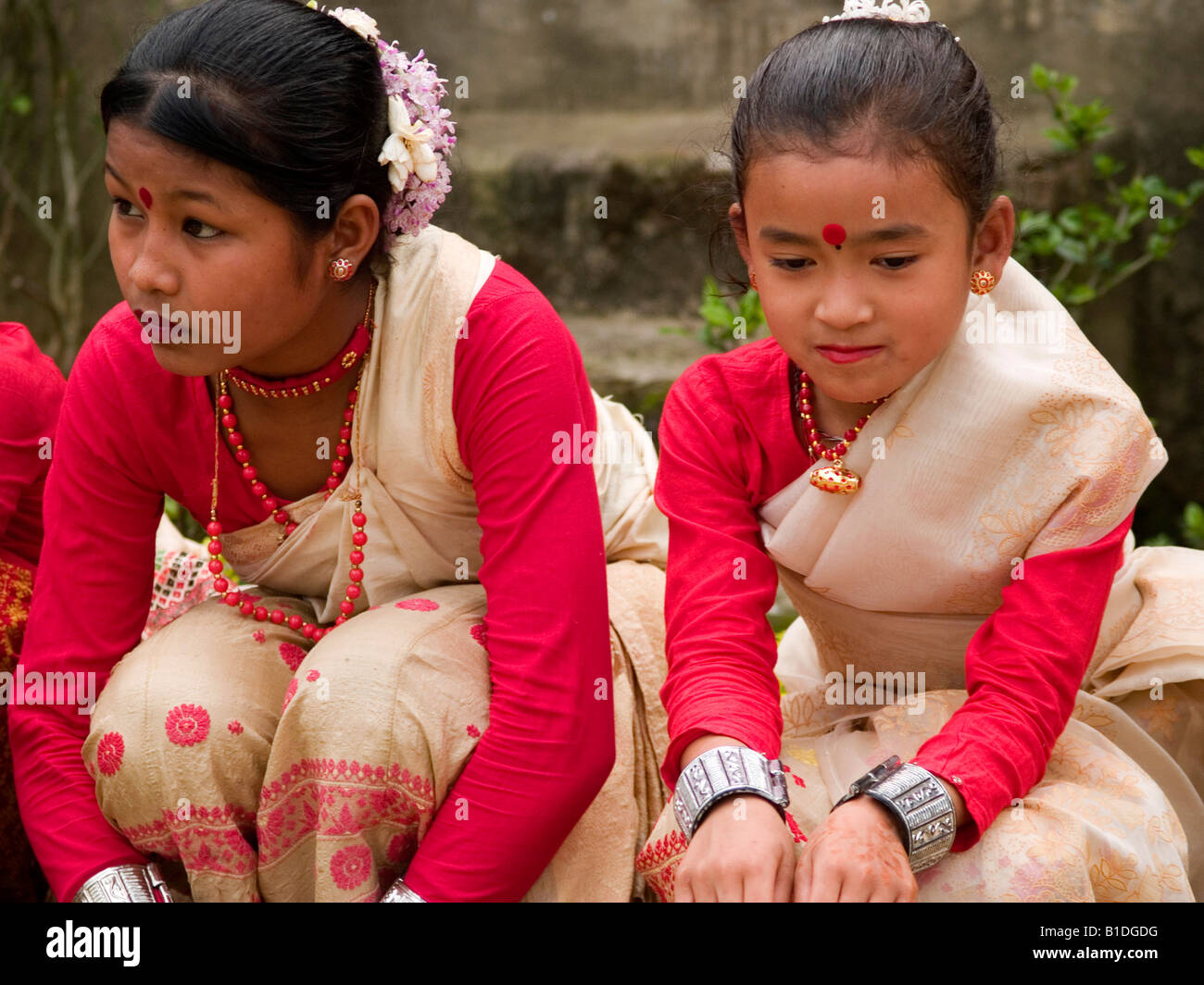Beautiful assamese girl in traditional hi-res stock photography and ...