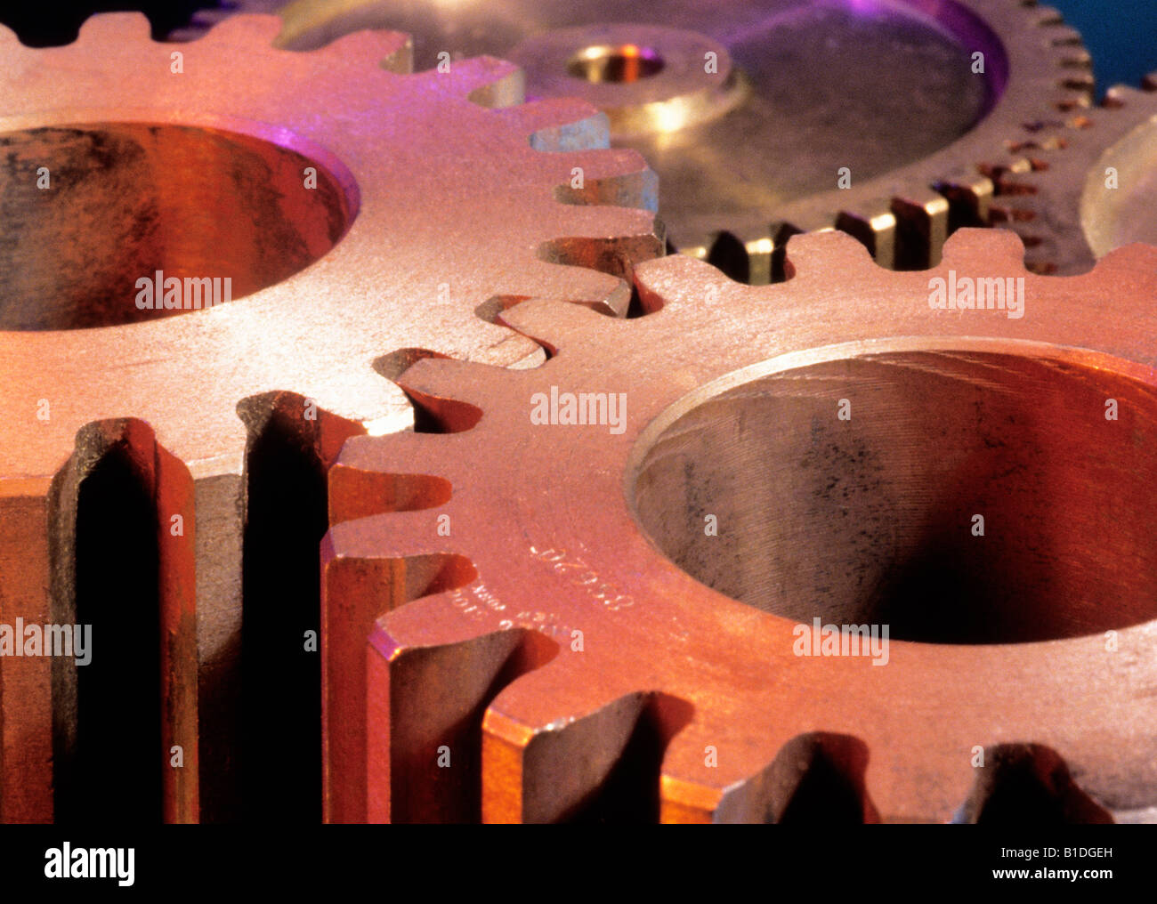 Gears working and connecting Stock Photo - Alamy