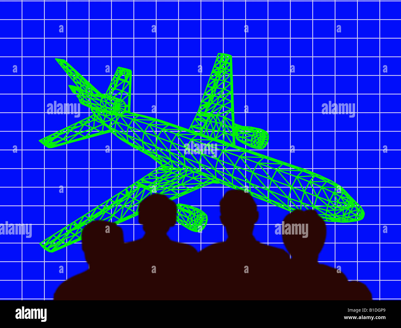 3d image airplane hi-res stock photography and images - Alamy