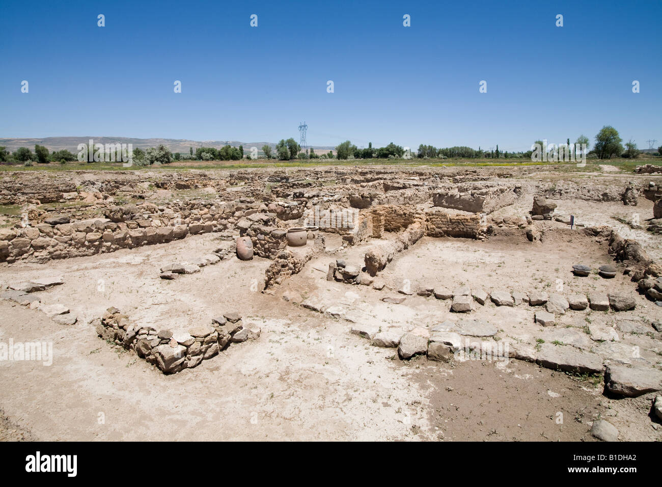 Ancient walls at the trading colony of Kultepe, ancient Kanesh, Central ...