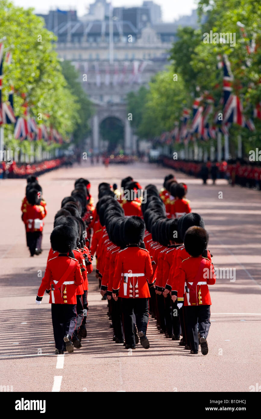 Trooping the colour flag hi-res stock photography and images - Alamy