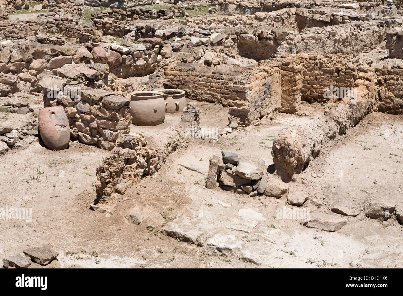 Ancient walls at the trading colony of Kultepe, ancient Kanesh, Central ...