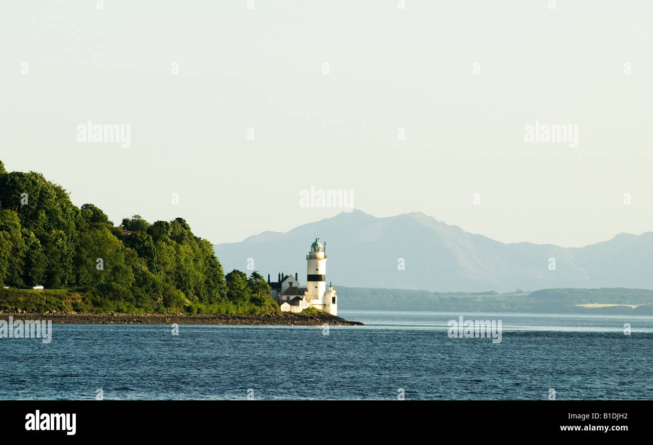 Cloch Point Lighthouse, Inverclyde, 3 miles south Gourock, on the Firth ...