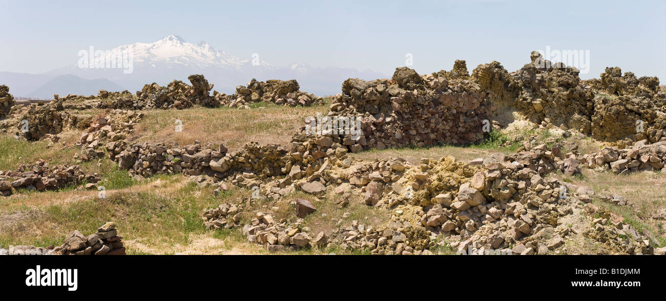 Panorama of the trading colony of Kultepe, ancient Kanesh, Central ...