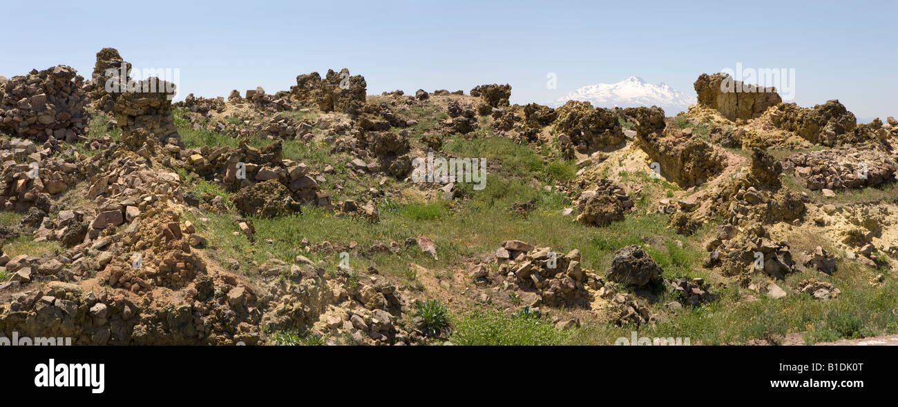 Panorama of the trading colony of Kultepe, ancient Kanesh, Central ...