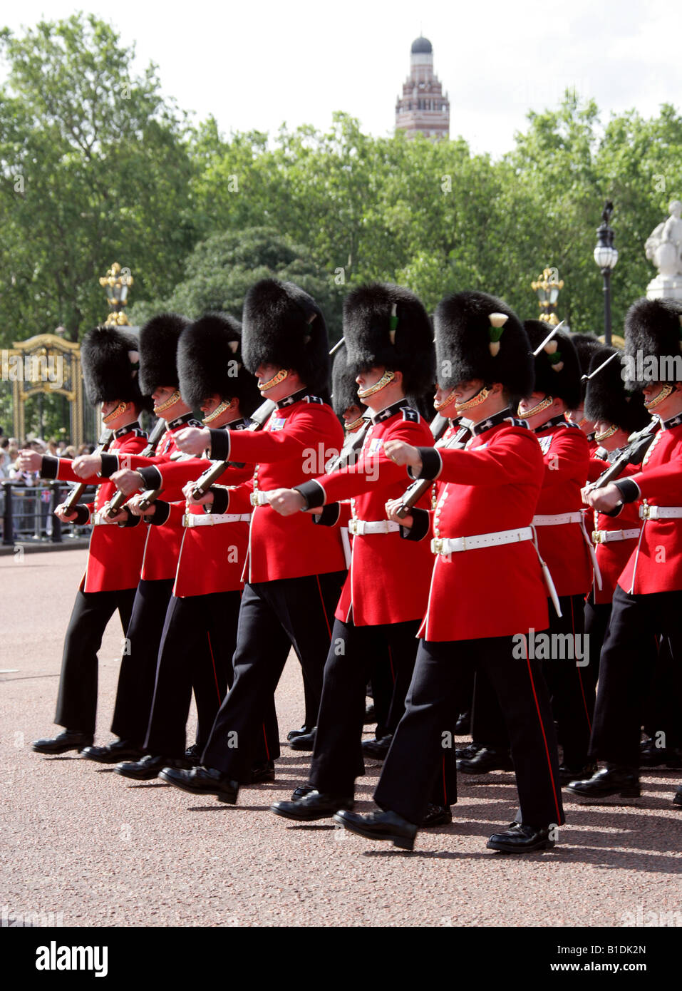 The Welsh Guards, Buckingham Palace, London, Trooping the Colour ...